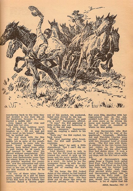 Pulp International - Assorted pages from Adam December 1963